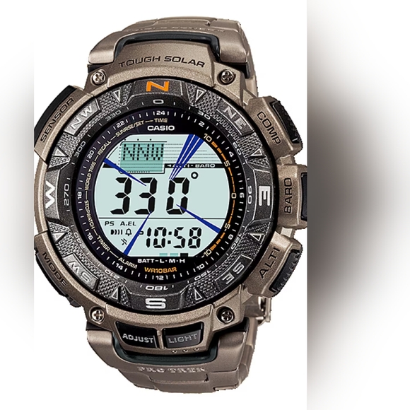 Casio | Accessories | Casio Protrek Triple Sensor Solar Powered ...